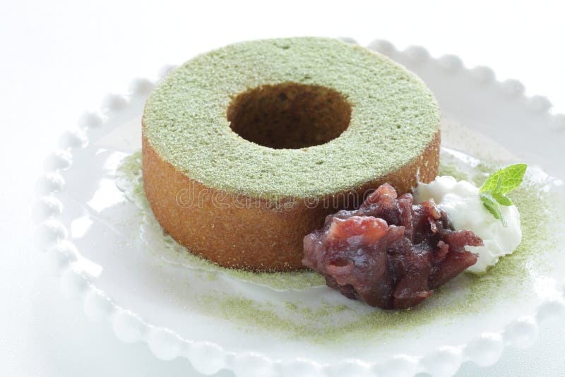 German Food, Baumkuchen Green Tea Cake Stock Photo - Image of indoor ...