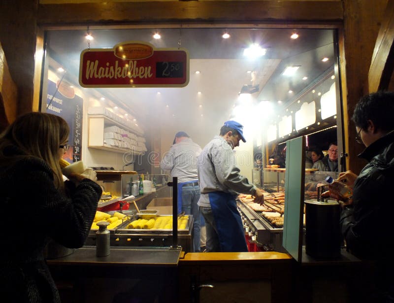 German food stand editorial image. Image of corn, eating - 28509580