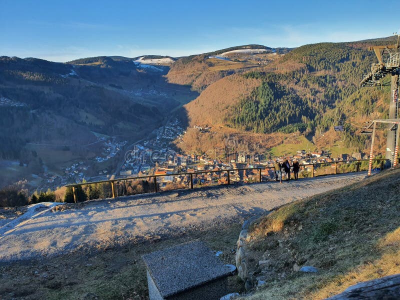 German Forest and Mountains Black Forest Stock Photo - Image of german ...