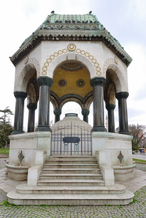 German Fountain in Istanbul Turkey Stock Photo - Image of turkey ...