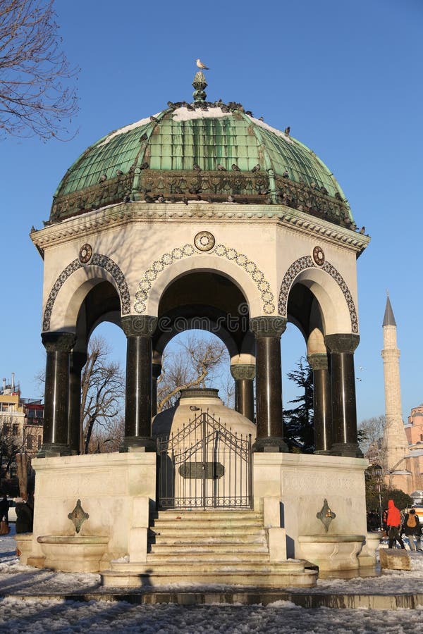 German Fountain in Sultanahmet Square, Istanbul Editorial Photo - Image ...