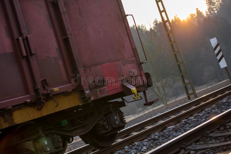 End of an freight train stock photo. Image of freight - 138503312