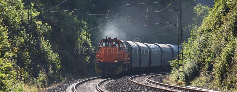 German freight train stock image. Image of europe, freight - 60439725