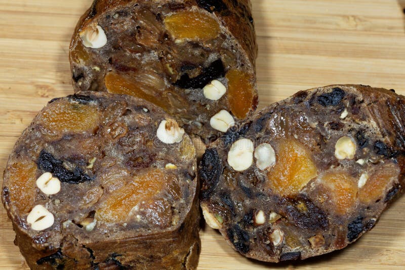 German Fruit Bread stock photo. Image of pieces, rustic - 82562326