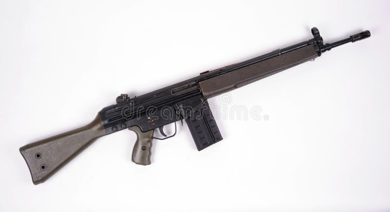 German G3 assault rifle. stock image. Image of assault - 21511117