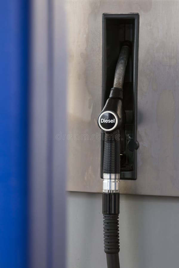 German Gas Station Diesel and Super Fuel Stock Photo - Image of power ...