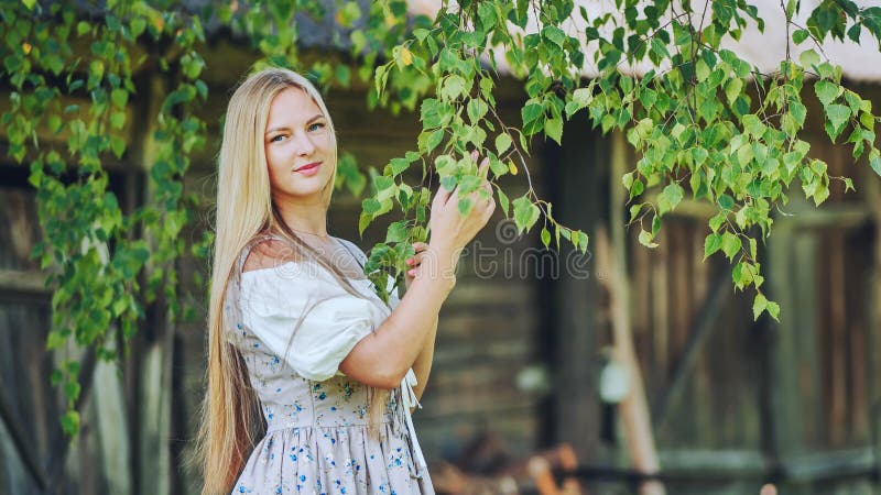 120+ Pretty girl birch tree Free Stock Photos - StockFreeImages