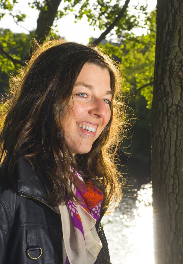 German girl smiling stock image. Image of smile, jacket - 20465701