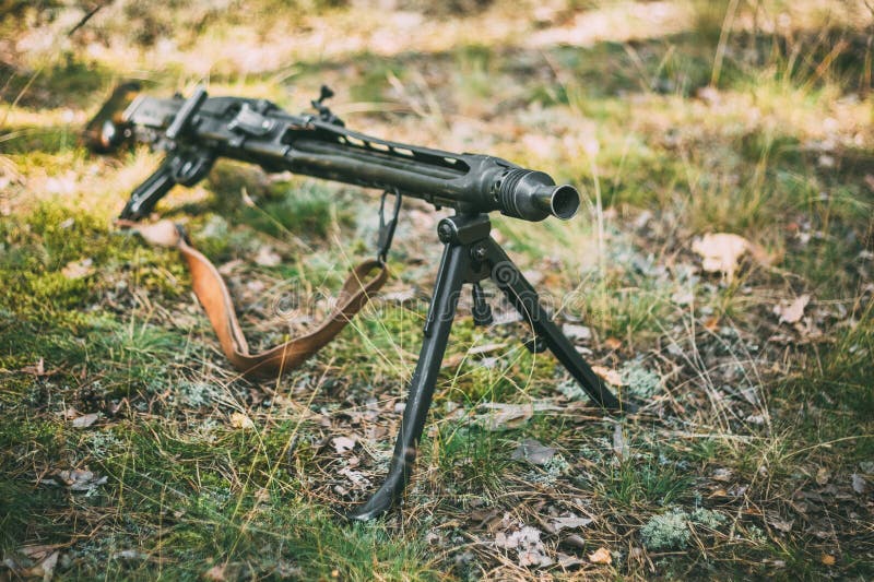 German Maschinengewehr 34 stock image. Image of ammo - 21594459