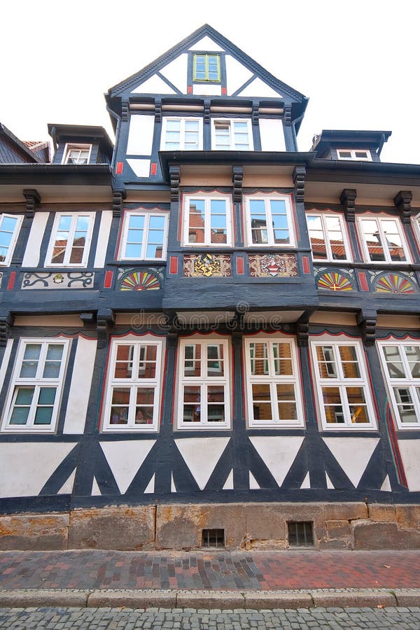 German Half Timbered Houses Stock Image - Image of houses, medieval ...