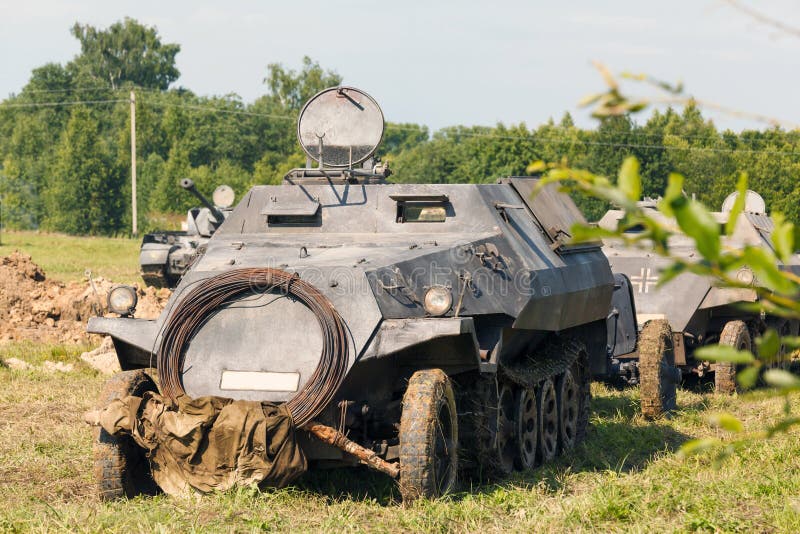 German Half-track Armored Personnel SdKfz 250 Stock Photo - Image of ...