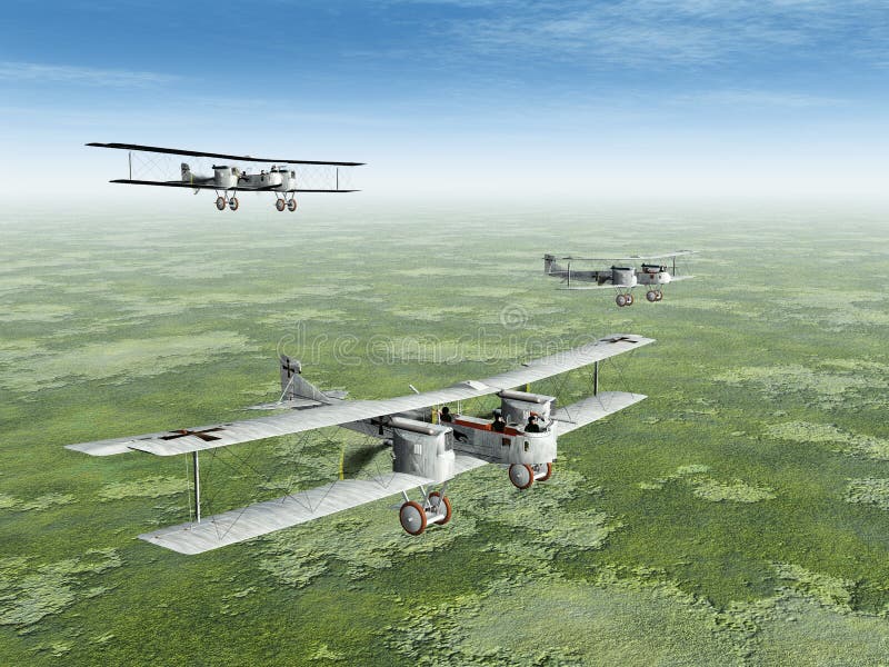 German Heavy Bomber Gotha Stock Illustration - Image: 42811505
