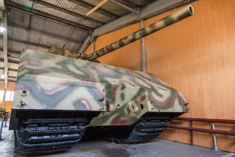 German Heavy Tank Panzer VIII Mouse Stock Photo - Image of cannon ...