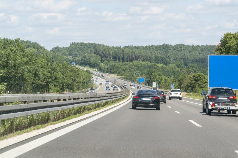 German highway scenery stock photo. Image of pace, freeway - 77083542