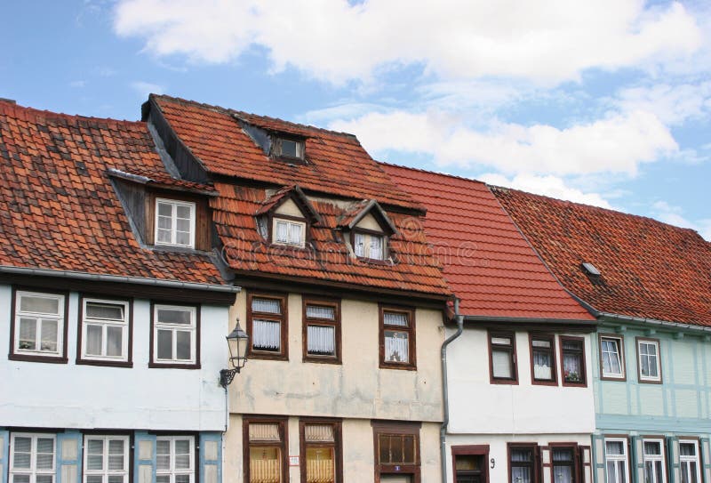 German houses 2 stock image. Image of historical, architecture - 1173849