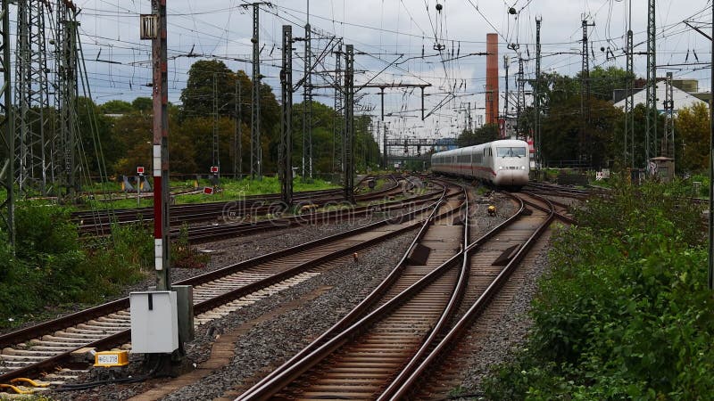 German Ice High Speed Trains 4k 25fps Video Stock Video - Video of ...