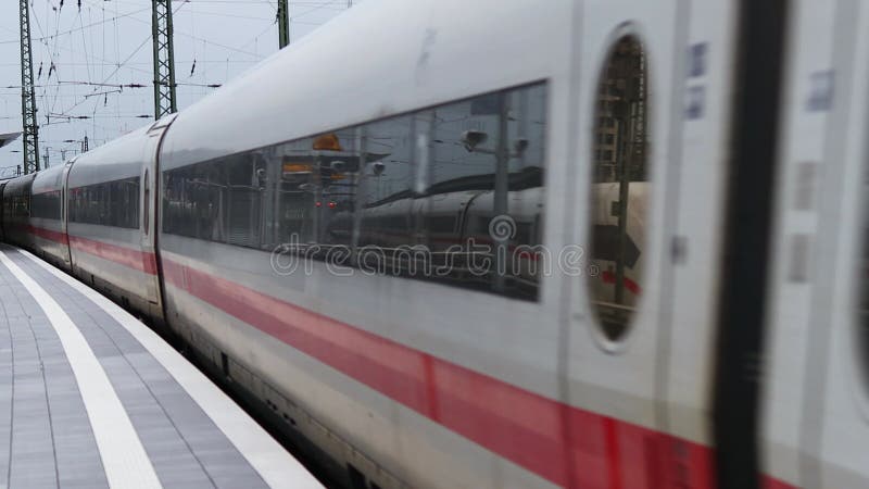 German Ice High Speed Trains 4k 25fps Video Stock Video - Video of ...
