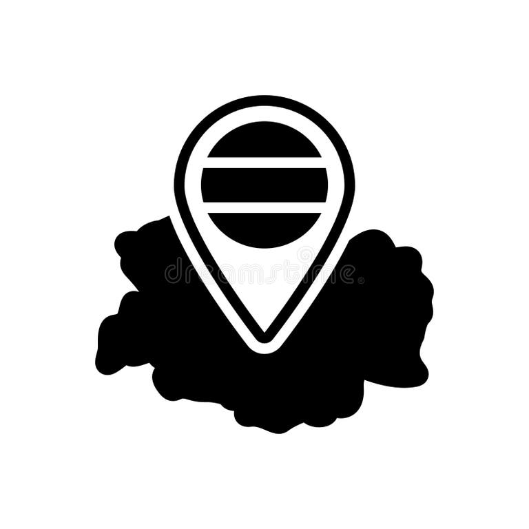 Black Solid Icon for German, Country and Location Stock Vector ...