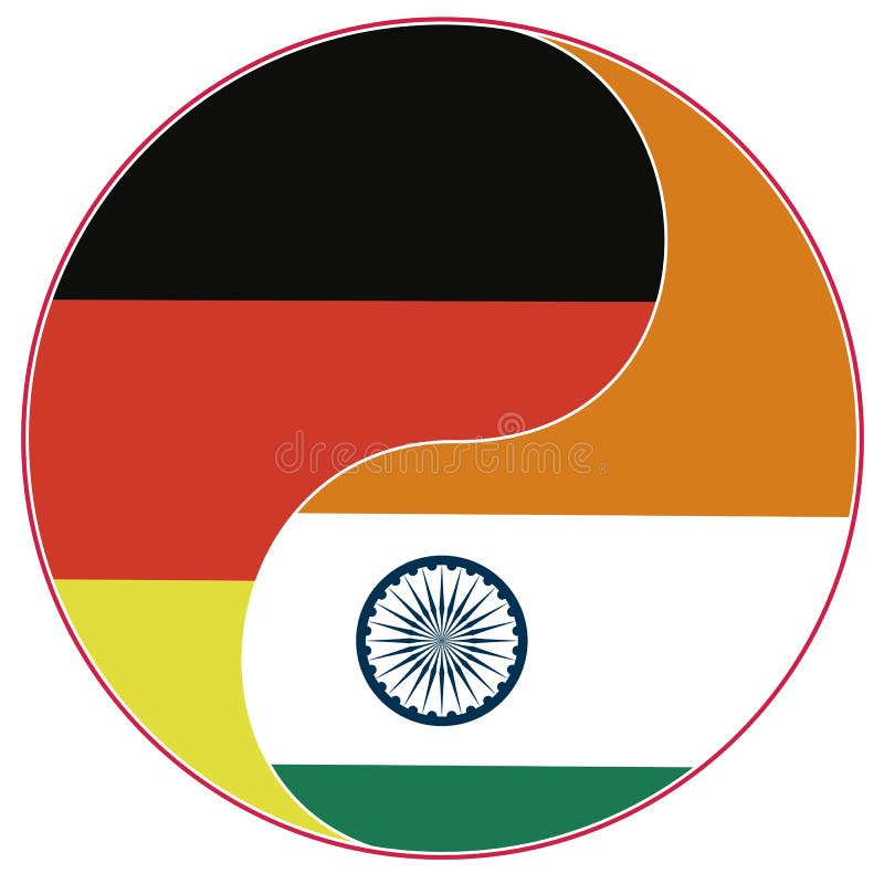 German Indian Partnership stock illustration. Illustration of alliance ...