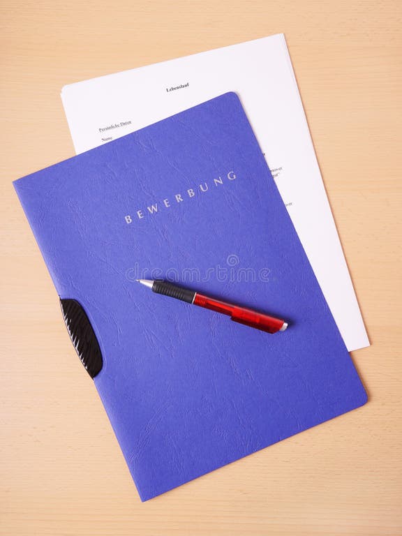 German job application stock image. Image of resume - 121849897