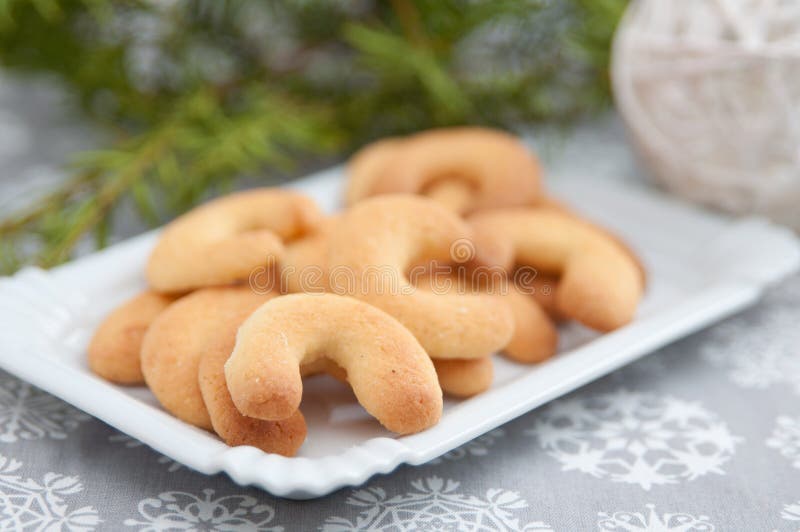 German Kipferl Cookies stock photo. Image of food, breadboard - 36141182