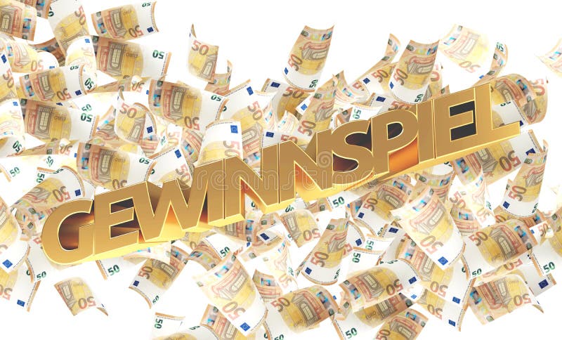 German Language for Competition 50 Euro Banknotes 3d-illustration Stock ...