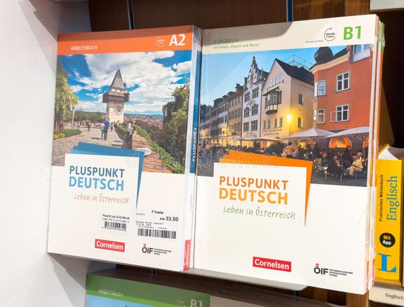 German Language Learning Books A2 and B1 Pluspunkt Deutsch Shelved ...