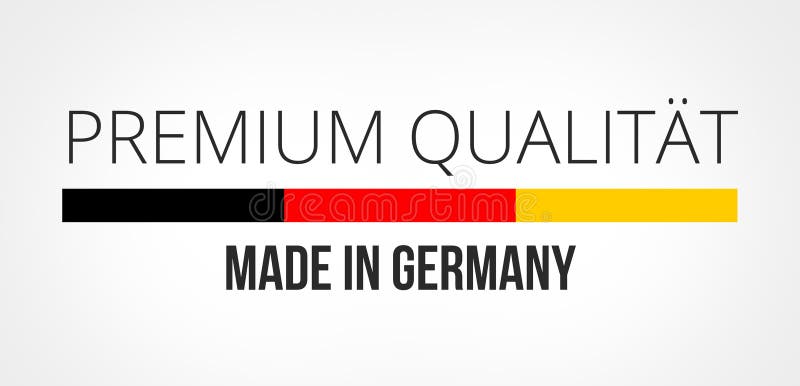 German Language for Premium Quality Made in Germany Stock Illustration ...