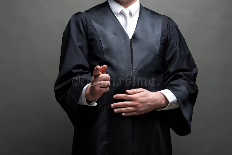 German lawyer with a robe stock image. Image of family - 303859713