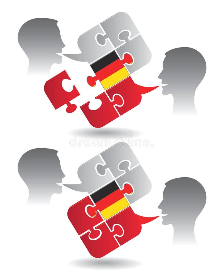 German lessons dialog stock vector. Illustration of dialog - 37961333