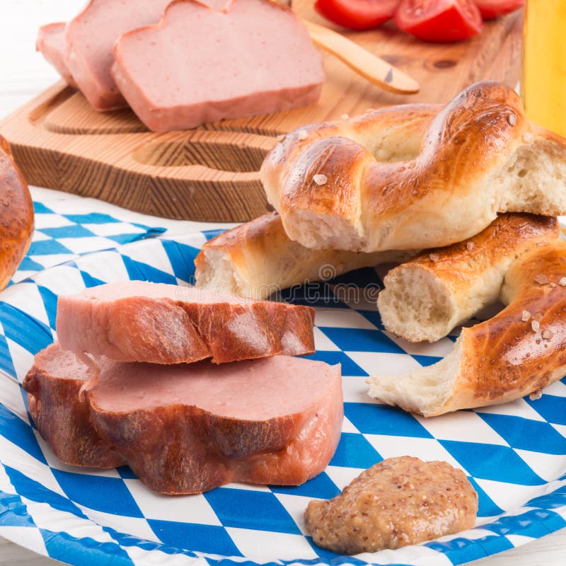 German liver cheese stock image. Image of cuisine, bavarian - 45692615