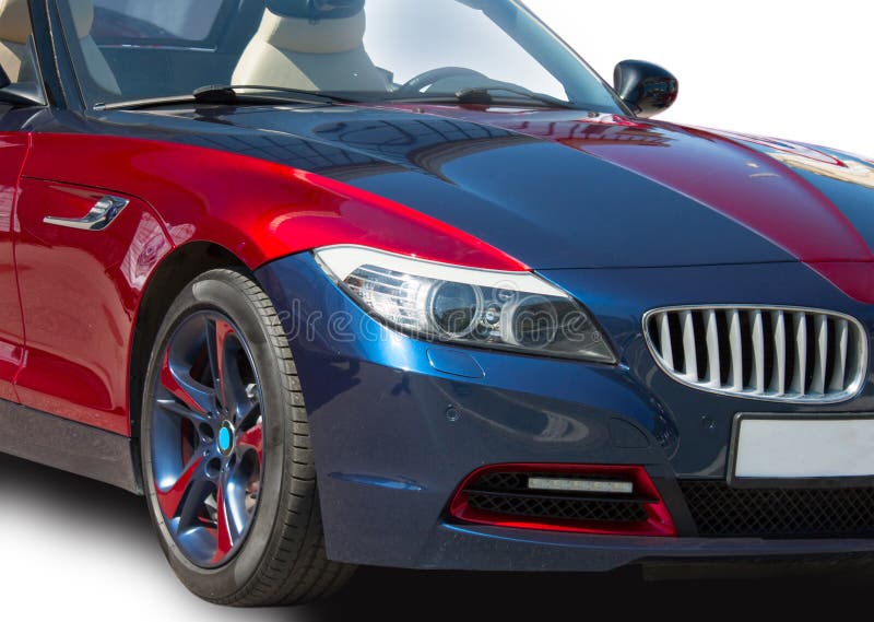 German Luxury Convertible Car. White Backgraund Stock Photo - Image of ...