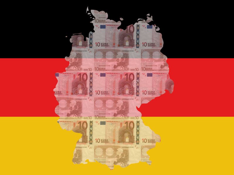 German map stock illustration. Illustration of cash, republic - 2633630