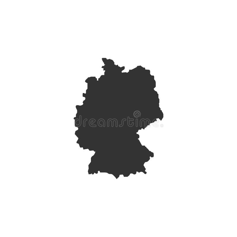 German Map Logo Illustration Design Stock Illustration - Illustration ...
