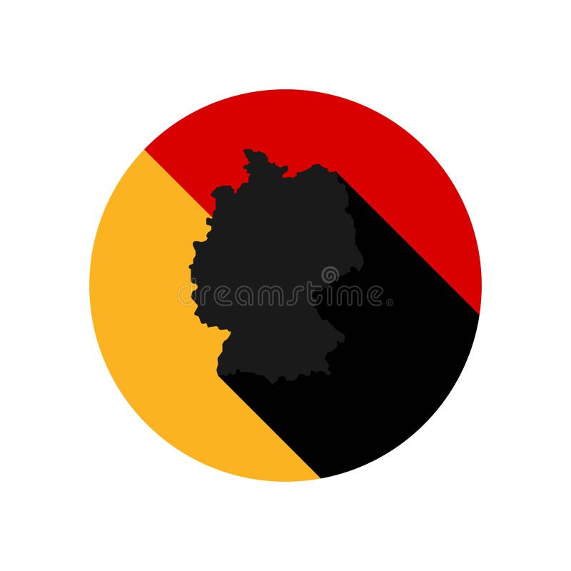 German Map Logo Illustration Design Stock Illustration - Illustration ...