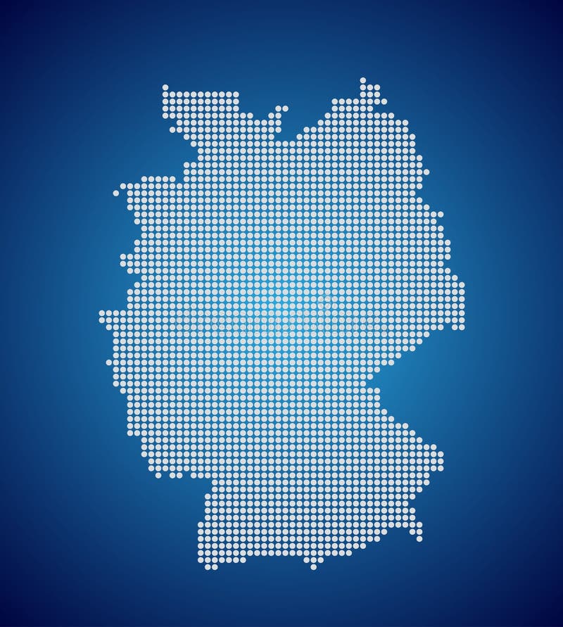 The German Map - Pixel stock vector. Illustration of deutschland ...