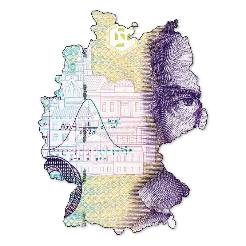 5 and 10 German Mark Bank Notes Stock Image - Image of notes ...