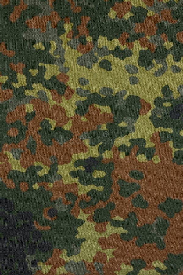 German Military Flecktarn Camouflage Fabric Stock Photo - Image of ...