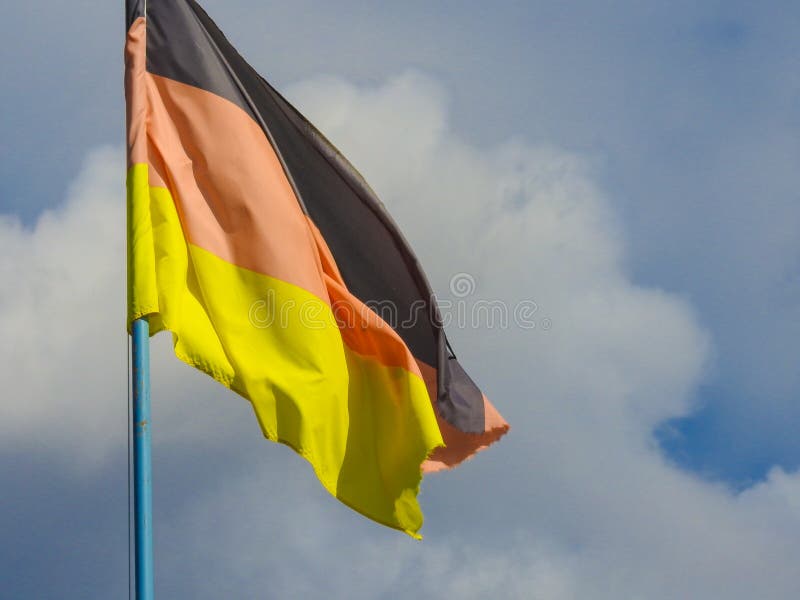 German national flag stock image. Image of place, landmark - 123625177