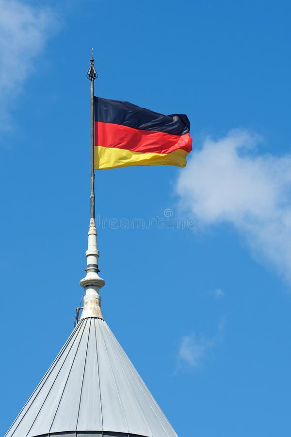 German national flag stock image. Image of flagpole, geography - 88509845