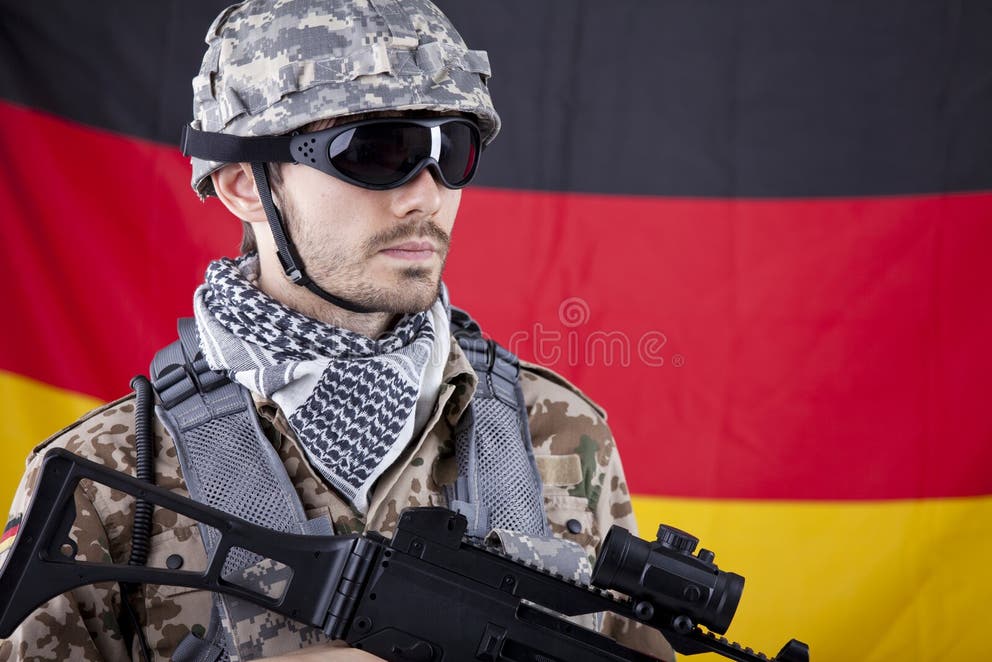 German NATO Soldier stock photo. Image of patriotic, attack - 25024934