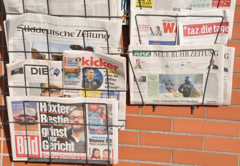 German daily newspaper editorial photo. Image of safrac14 - 79665806