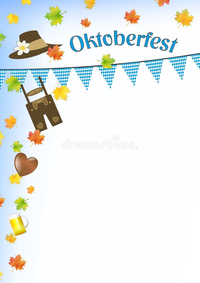 German october festival card background. German festival culture ...