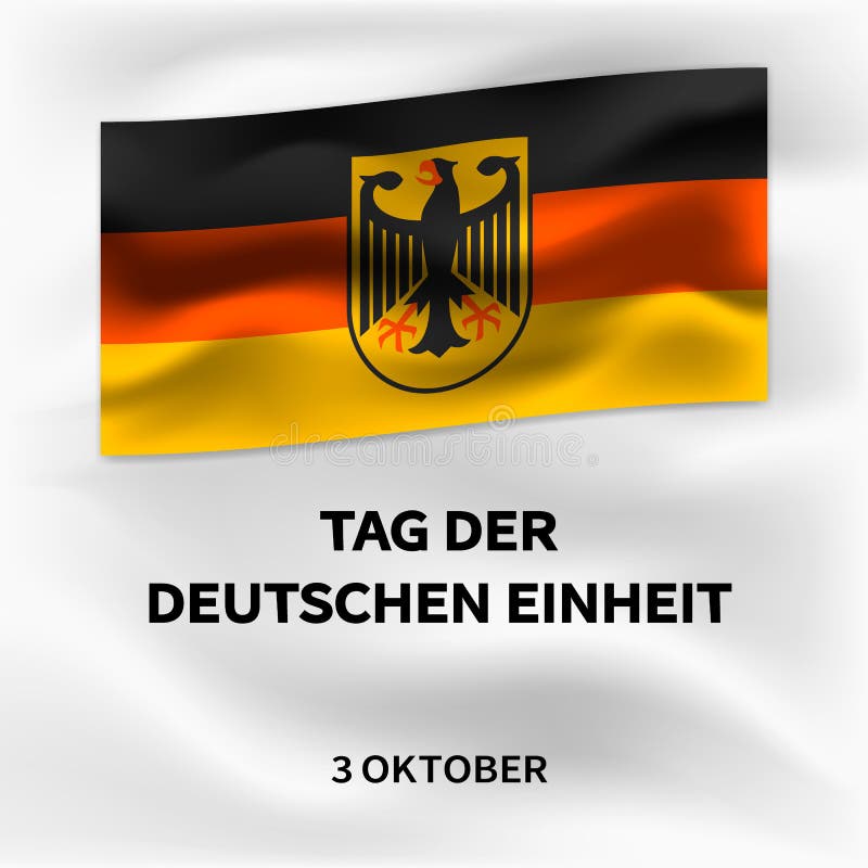 German October Unity Day Concept Background, Isometric Style Stock ...