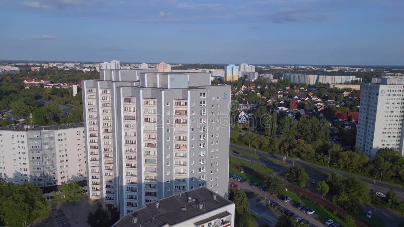 German Panel System Building Berlin Marzahn. Dramatic Aerial View ...