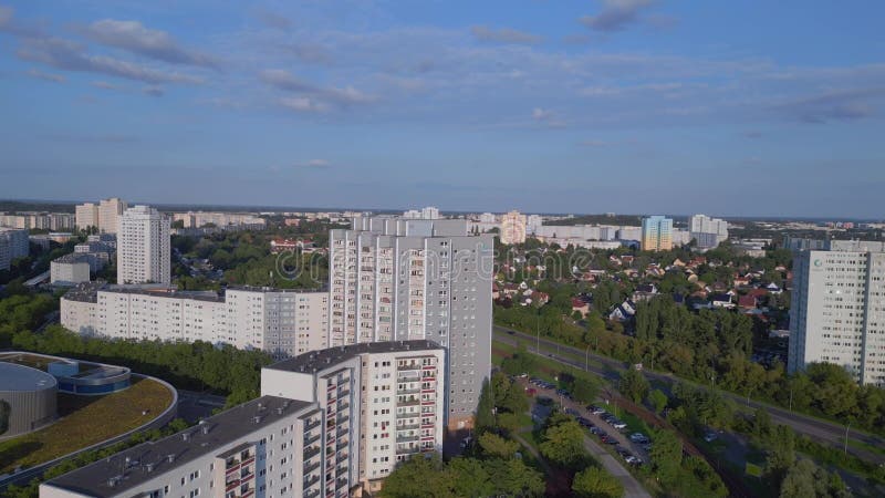 German Panel System Building Berlin Marzahn. Stunning Aerial View ...