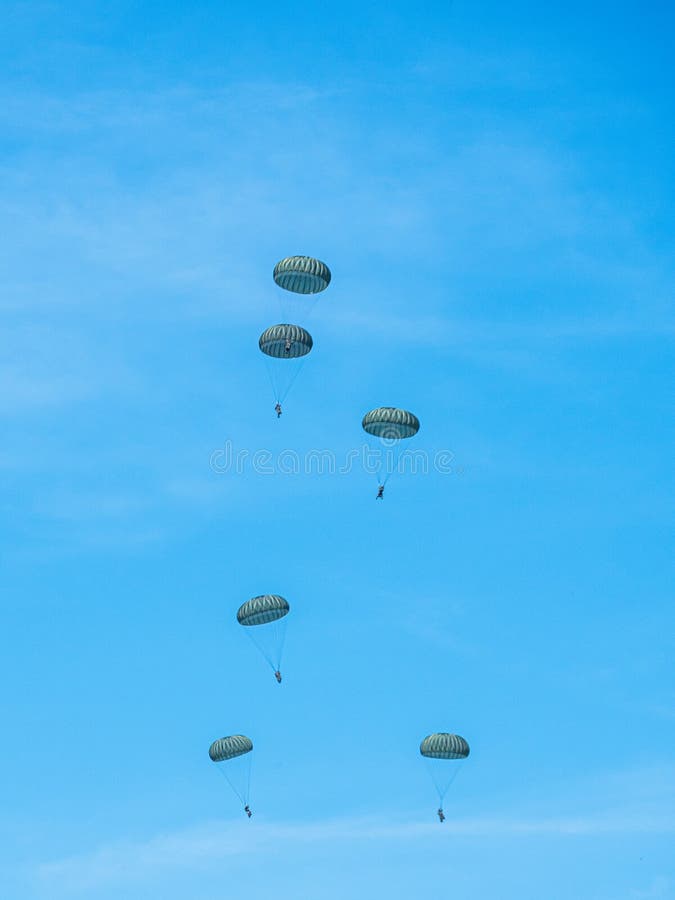 German Paratroopers Join a NATO Exercise Stock Photo - Image of ...