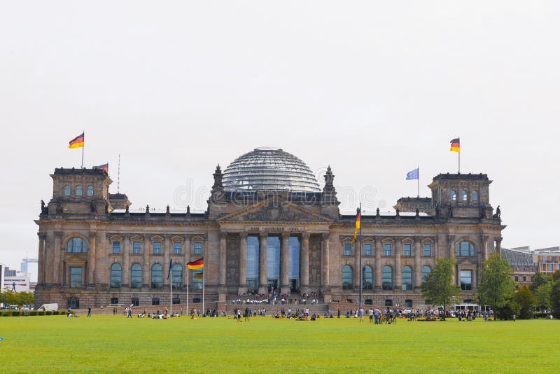 German Reichstag Building, Seat of Parliament Bundestag in Berlin ...