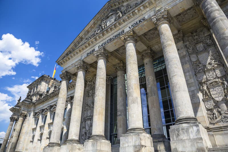 German Parliament (Reichstag) Building in Berlin Stock Image - Image of ...
