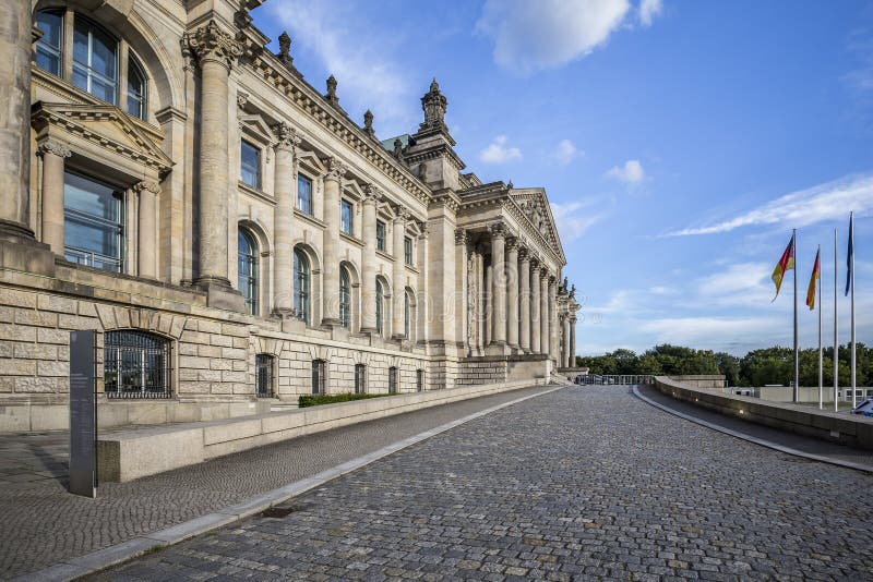 German Parliament (Reichstag) Building in Berlin Stock Photo - Image of ...